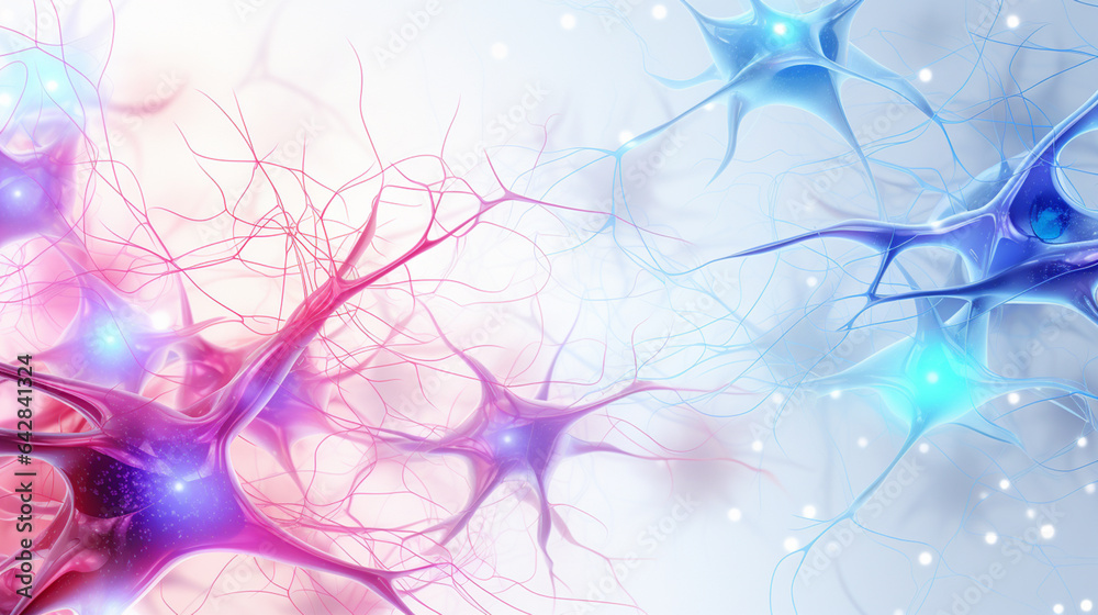 Biopsychology Sensory, Relay and Motor Neurons neurons cell on white ...