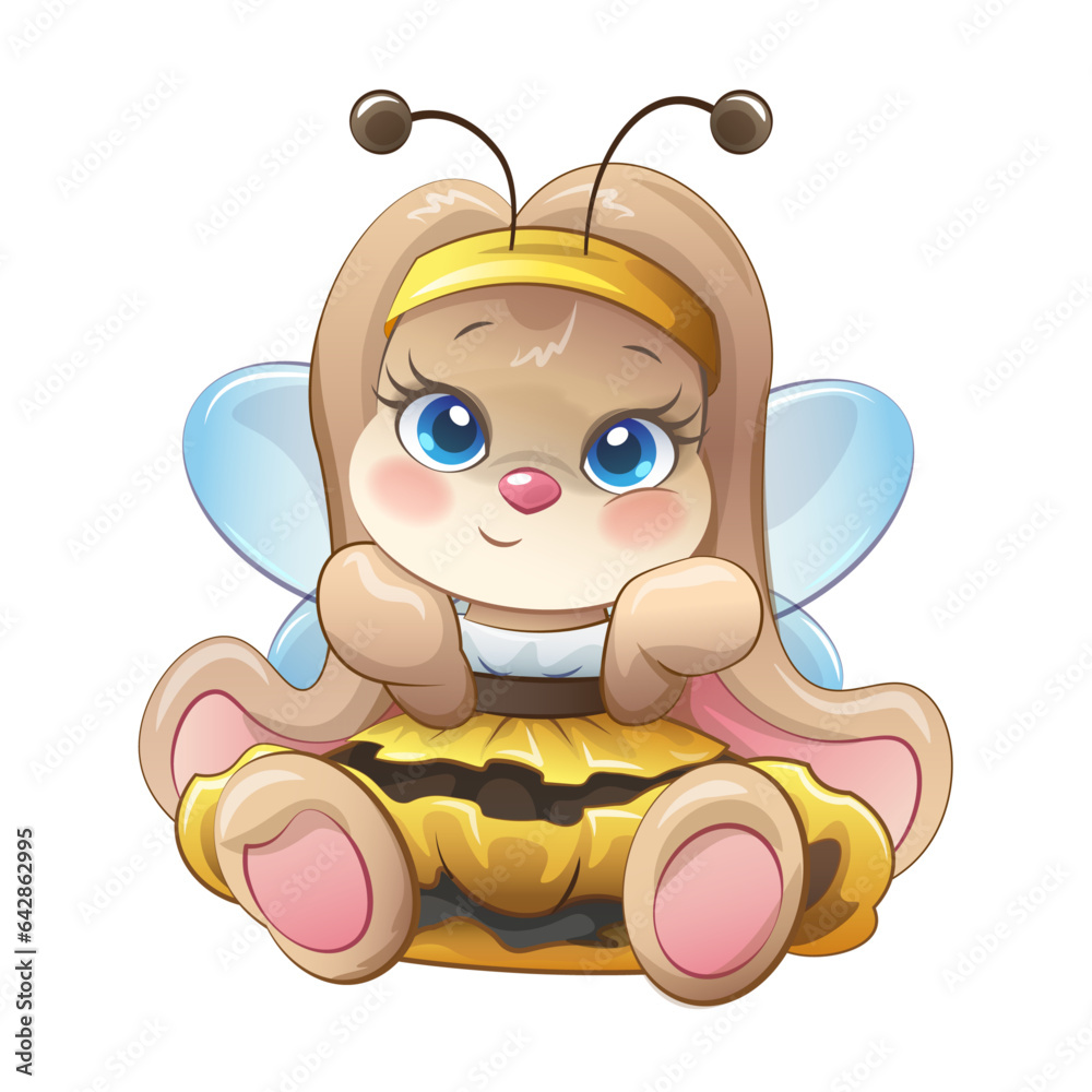 Bee Bunny is part of a series of charming vector illustrations ...