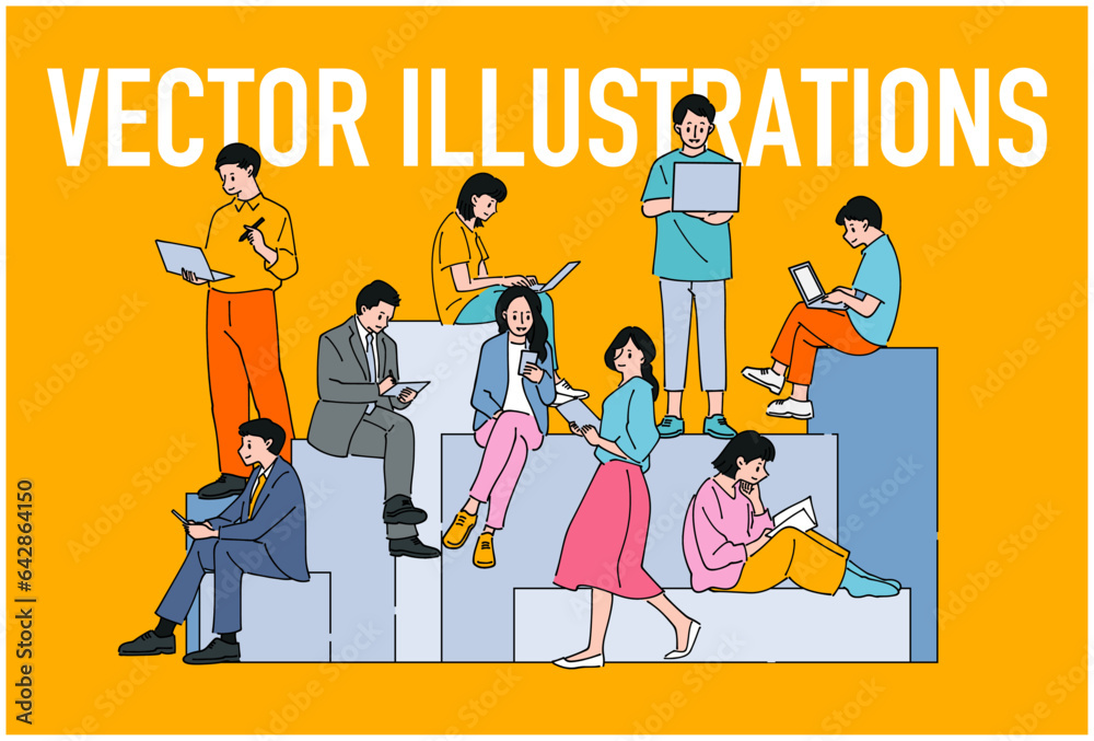 人物おしゃれイラスト素材 Stock ベクター Adobe Stock