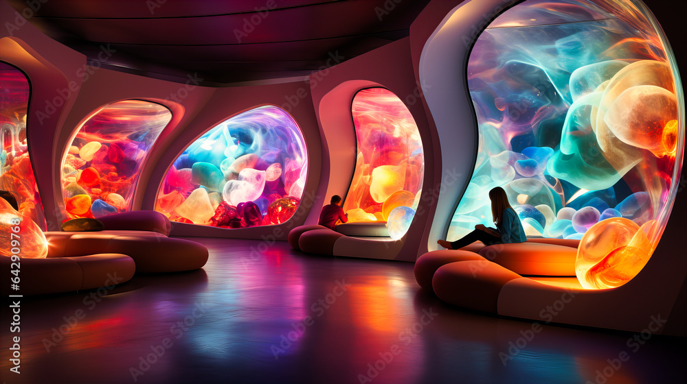 Sensory room with various textures, sounds, and visuals to explore ...