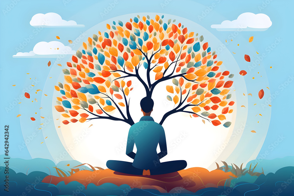 Visualize the impact of self-reflection and mindfulness on mental ...