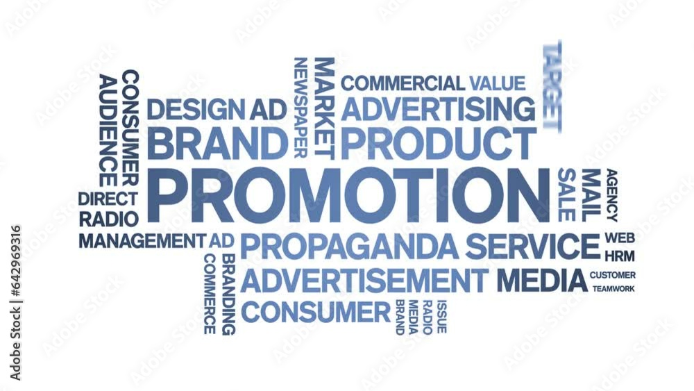 Promotion animated tag word cloud;text design animation kinetic typography seamless loop. 素材庫影片 ...