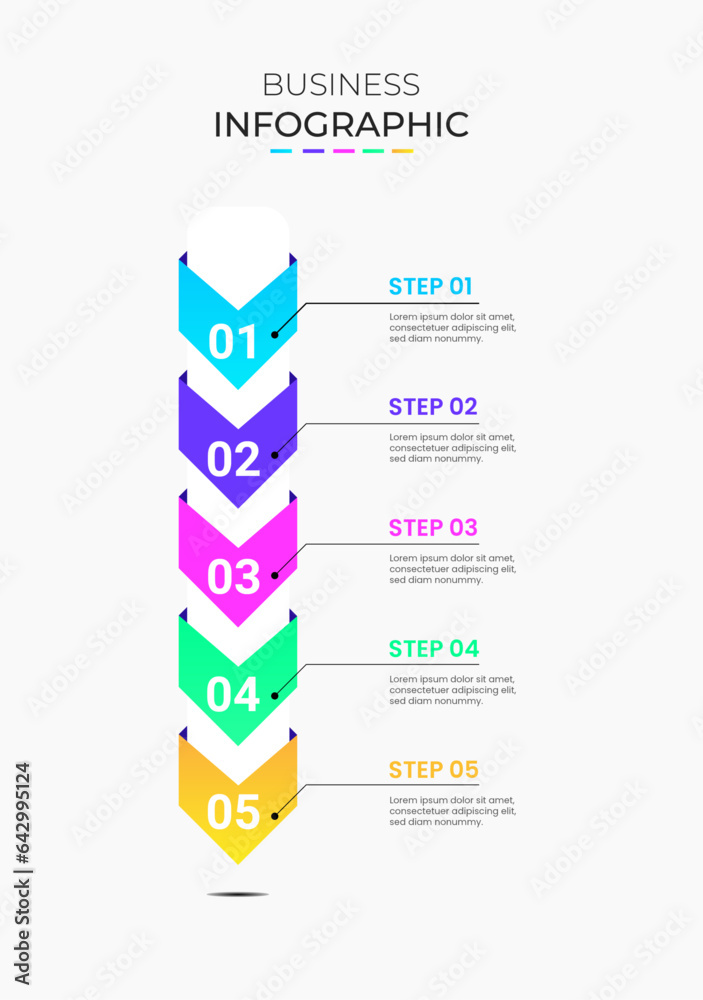 infographic vector design with icons and 5 options or steps ...