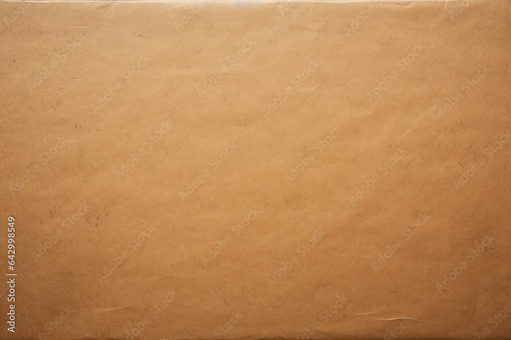 Top view of an old paper box with a craft pattern on an abstract brown ...