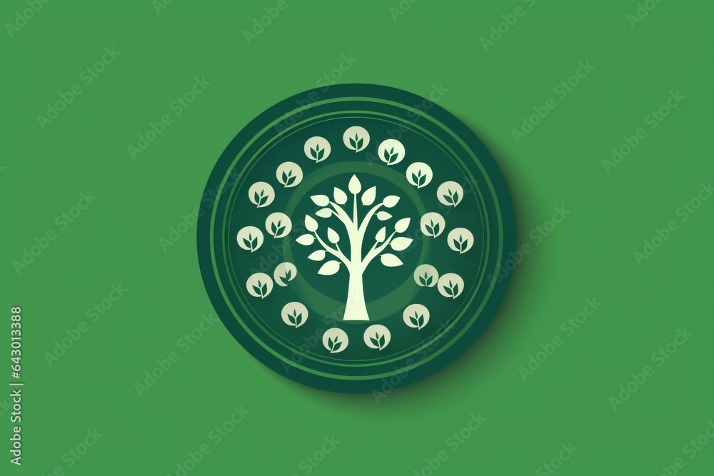 ESG icon concept with small tree for environmental, social, and ...