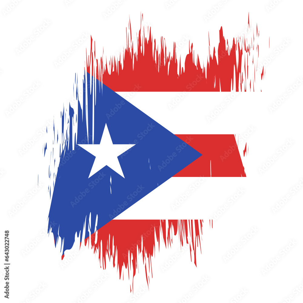 brush flag Puerto Rico transparent background, Puerto Rico brush ...