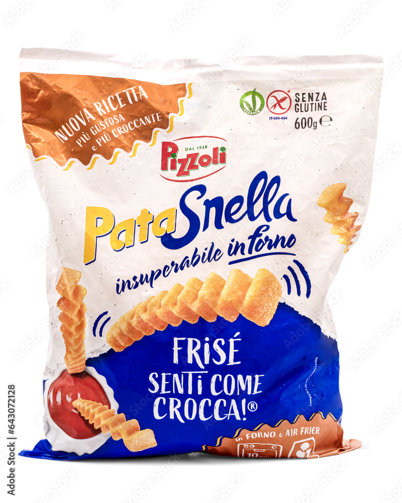Pizzoli PataSnella Frisé,bag of gluten-free frozen crispy potatoes ...