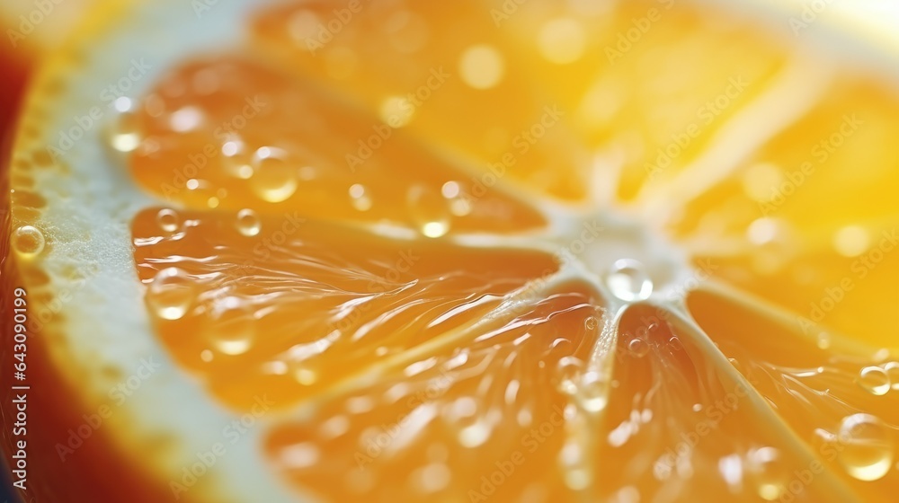 Tantalizing Tanginess: A vibrant low-angle shot of a succulent orange ...