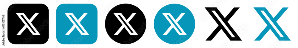 Twitter New logo. Twitter X icons. Twitter X logo transparent png ...