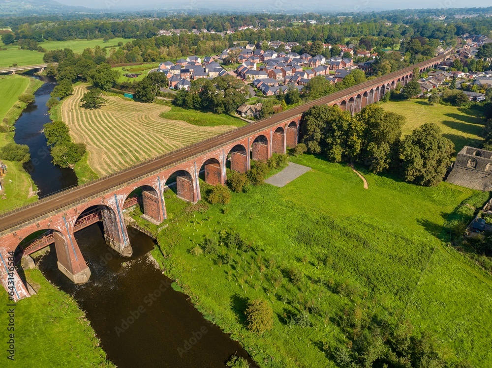 Photo of Whalley Viaduct, also known as Whalley Arches. Build between ...