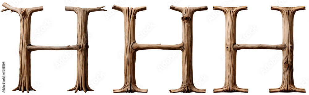 letter H made of old creepy tree branches. for title of horror movie ...