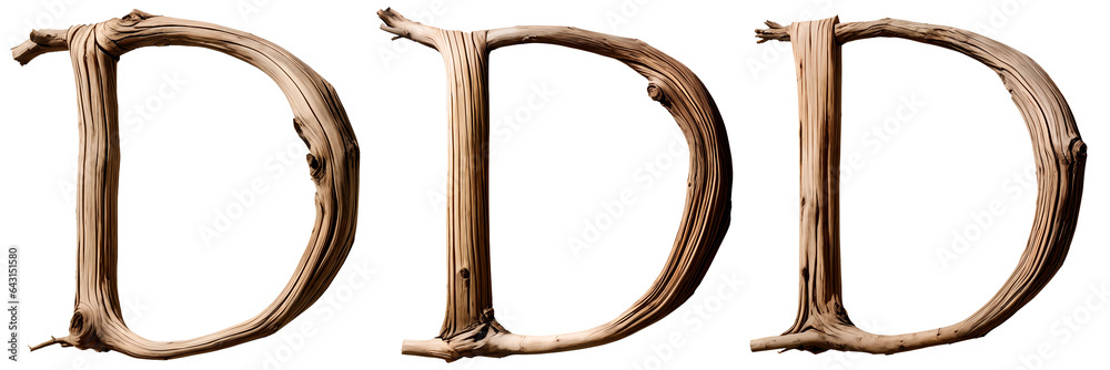 letter D made of old creepy tree branches. for title of horror movie ...