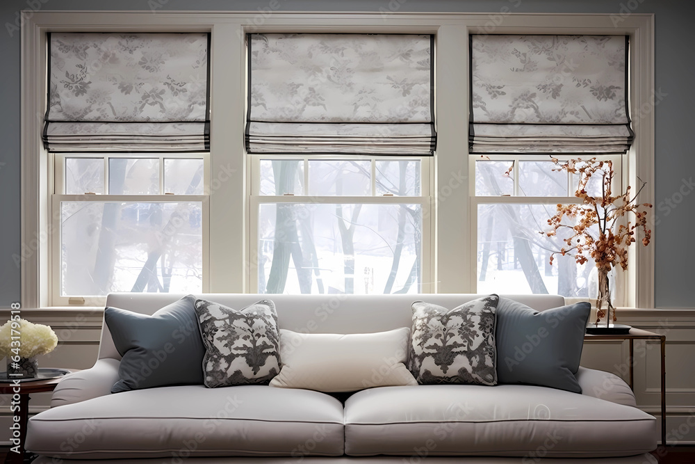 Roman Shades - Ancient Rome - Soft fabric folds, elegant window ...