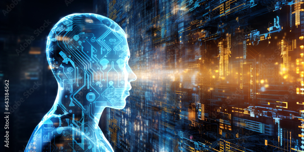 moderne neue Technologie der Zukunft künstliche Intelligenz Stock ...