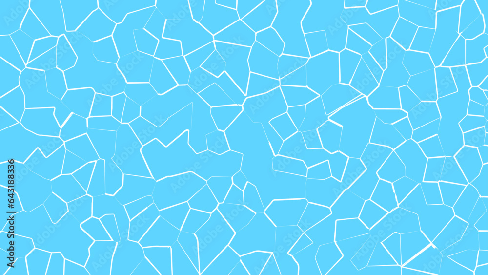 Fracture background, swimming pool water concept, cracked lines vector ...