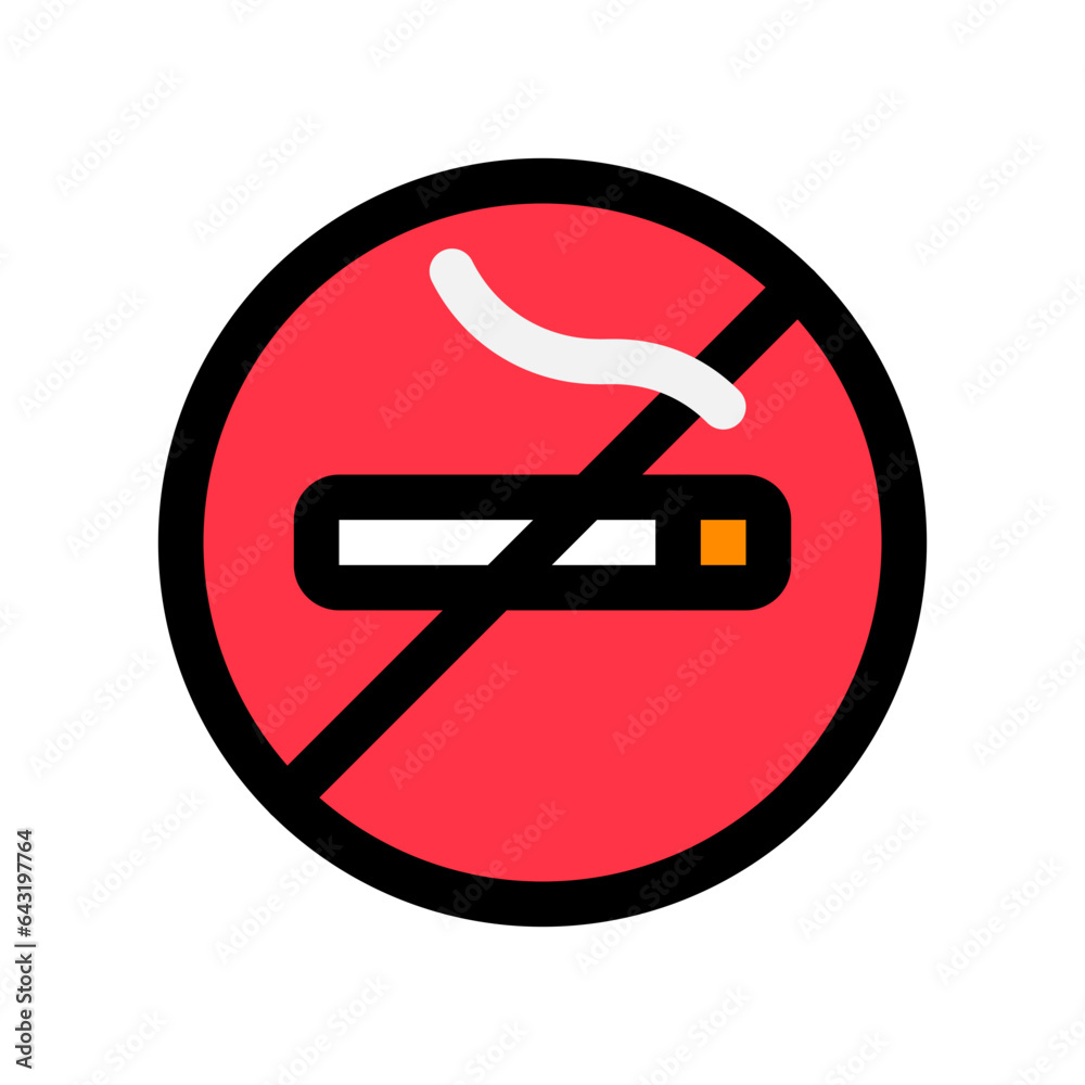 Editable no smoking sign vector icon. Part of a big icon set family ...