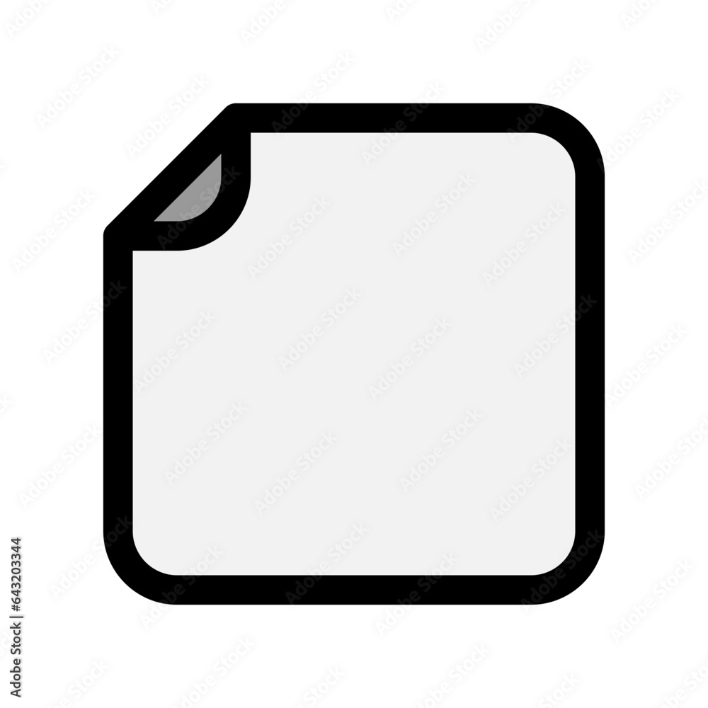 Editable vector blank empty file icon. Part of a big icon set family ...
