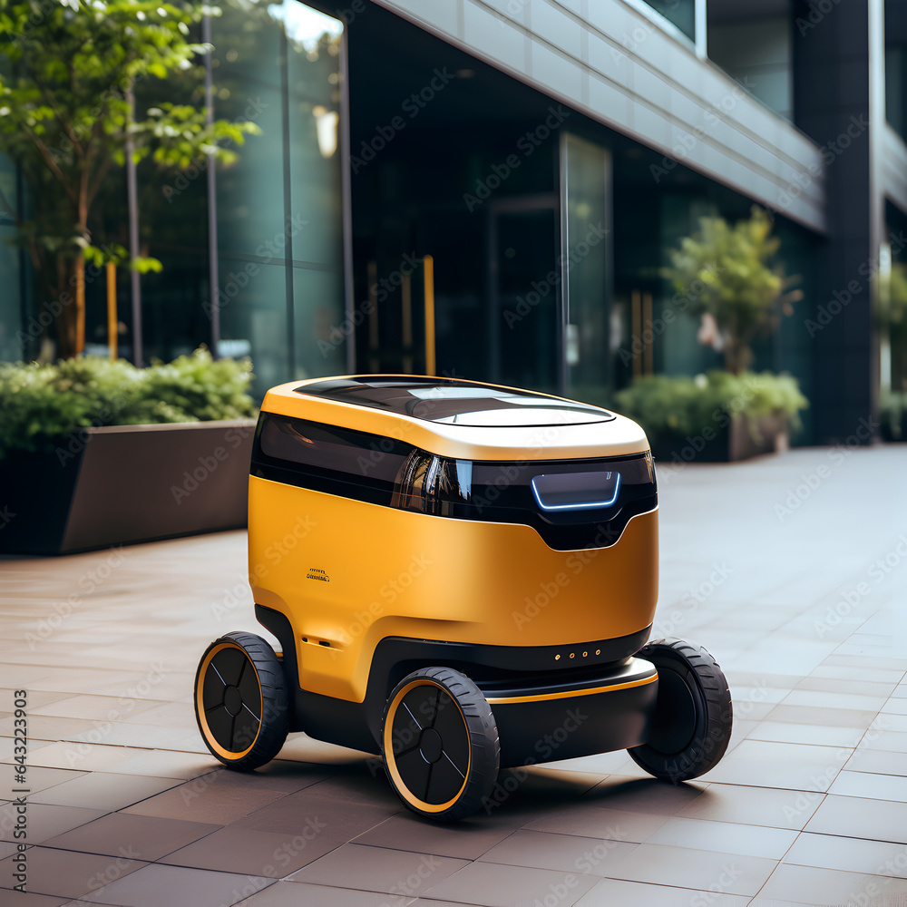 The future of food delivery, a robot that picks up and delivers orders ...