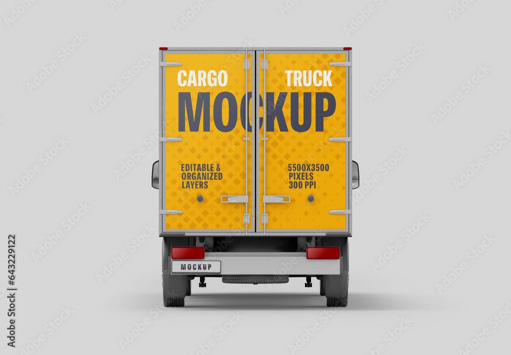 Delivery Truck Mockup Stock Template | Adobe Stock