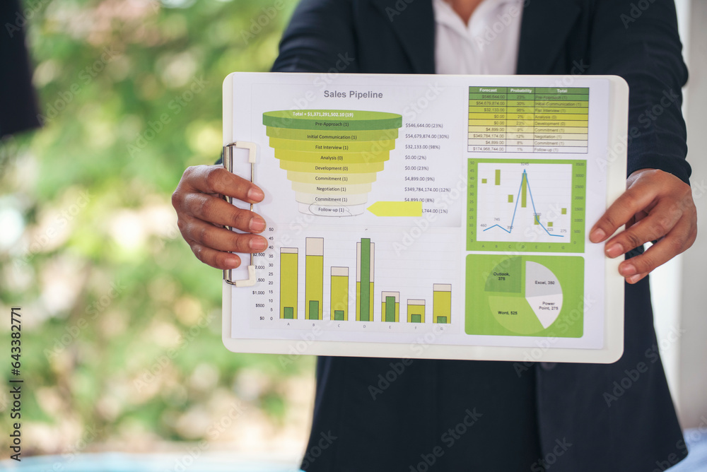Excel Stat Spreadsheet Business Analytics Graph Statistic With Graph And Table Data Number In