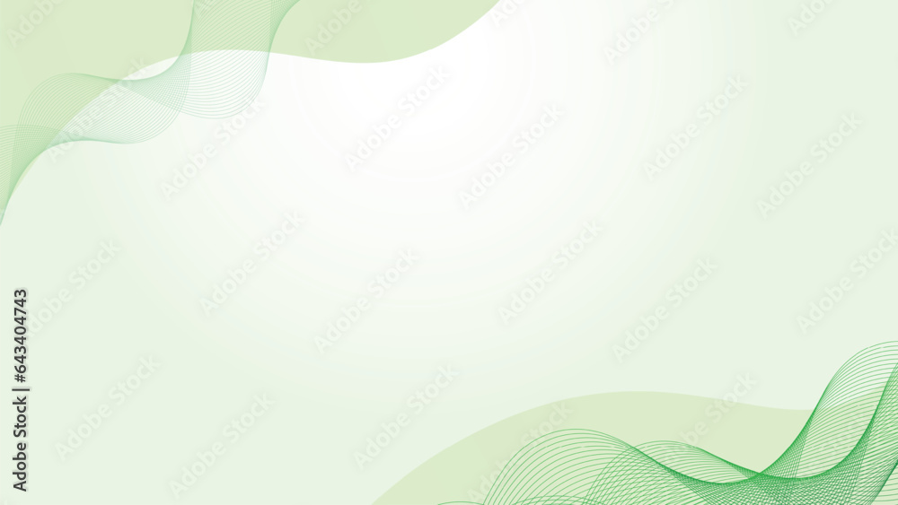 green curve abstract background. green curve frame template vector ...