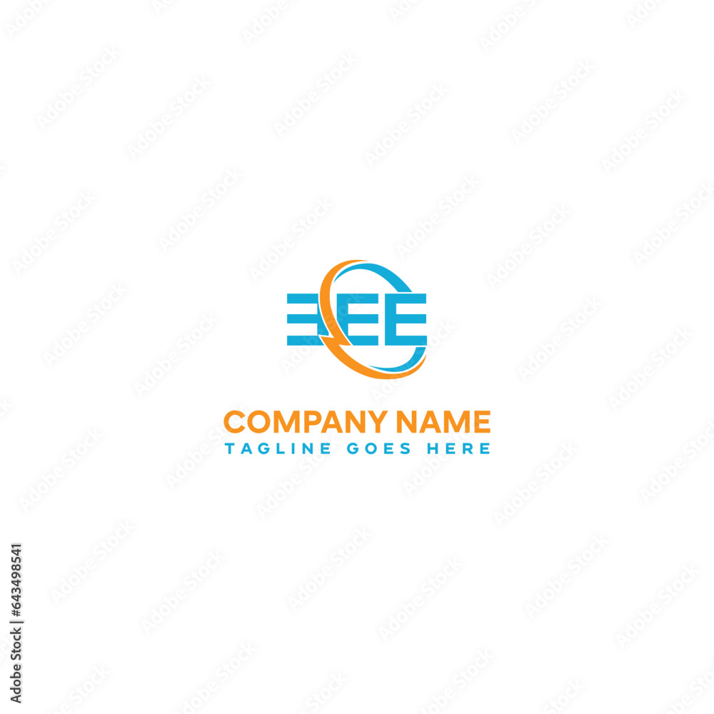 Initial EEE Letter Logo With Creative Modern Calligraphy Vector ...
