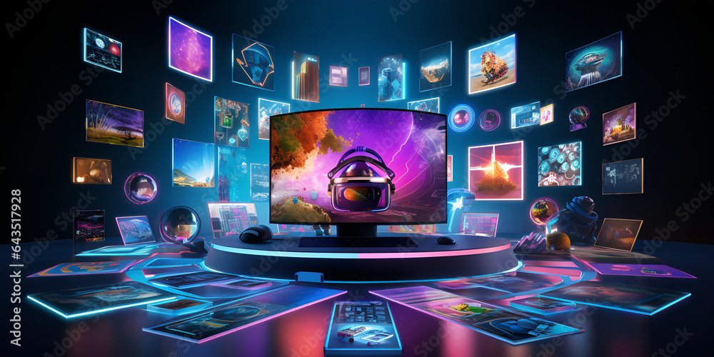concept with technology,,,, Dozens Of Electronic Devices On A Table ...