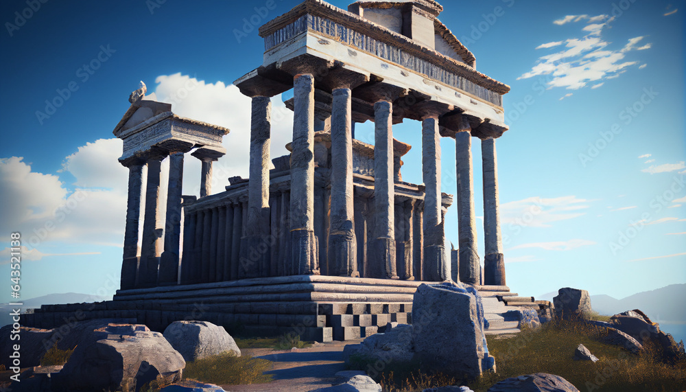 beautiful temple with sky views, wallpaper background 4k HD Ultra High ...