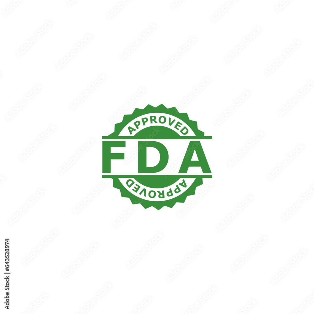 FDA Approved stamp. Food and Drug Administration icon Stock Vector ...