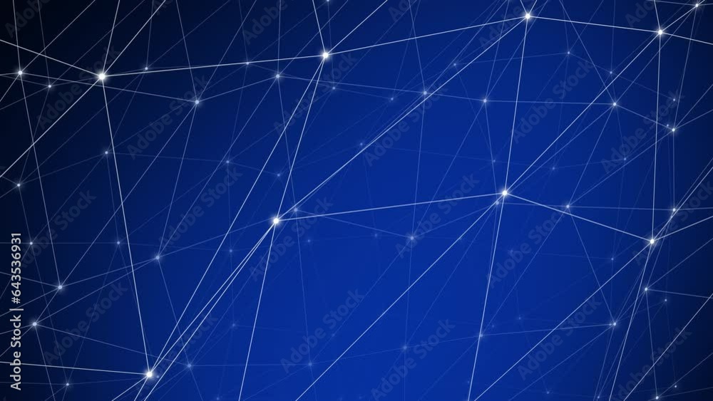 Animated lines and geometric patterns exploring the abstract network of ...