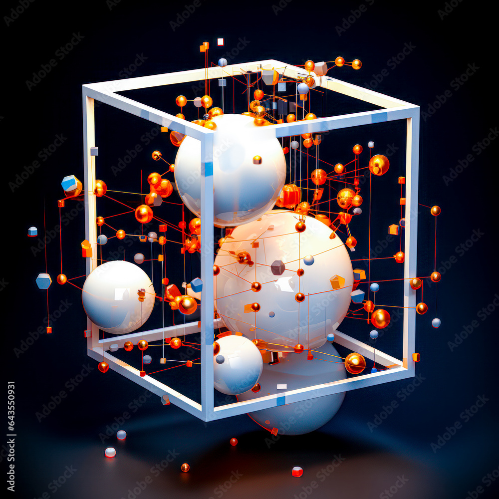 Abstract Concept Design in Colourful Maths Structures Spherical ...