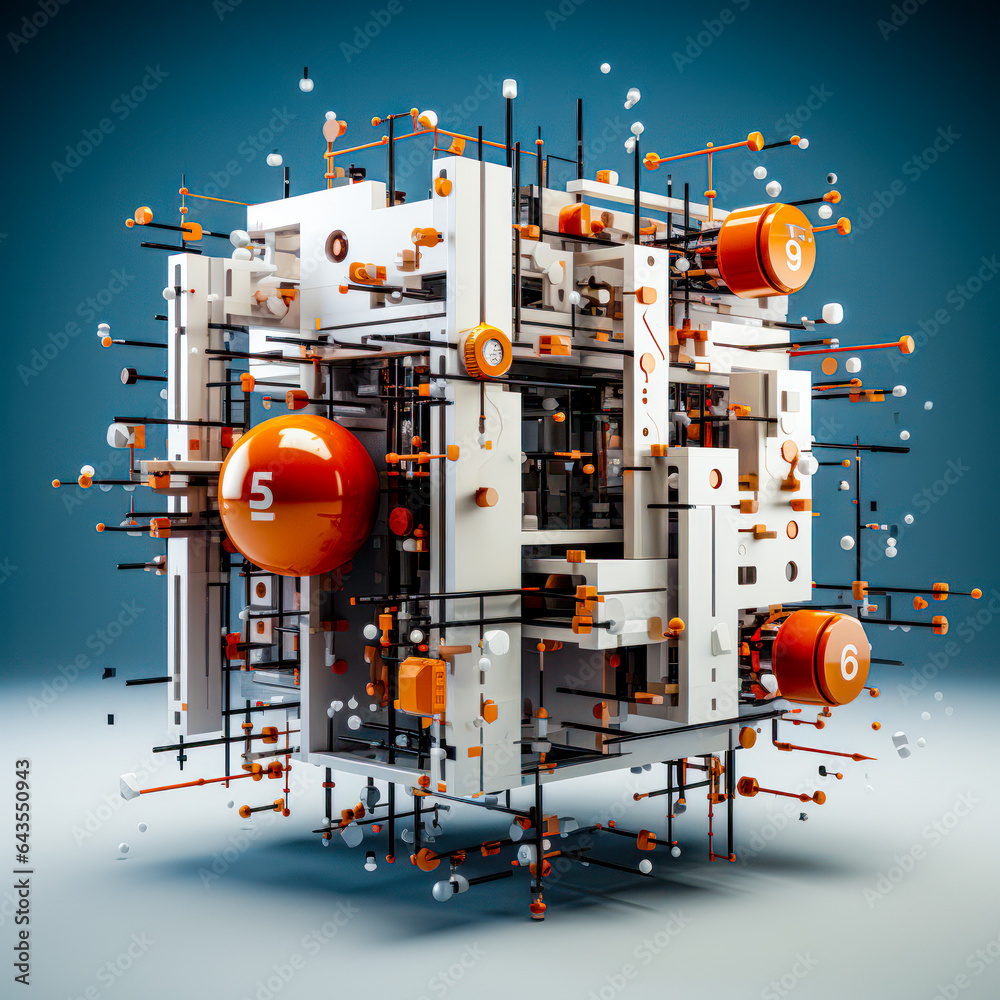 Abstract Concept Design in Colourful Maths Structures Spherical ...