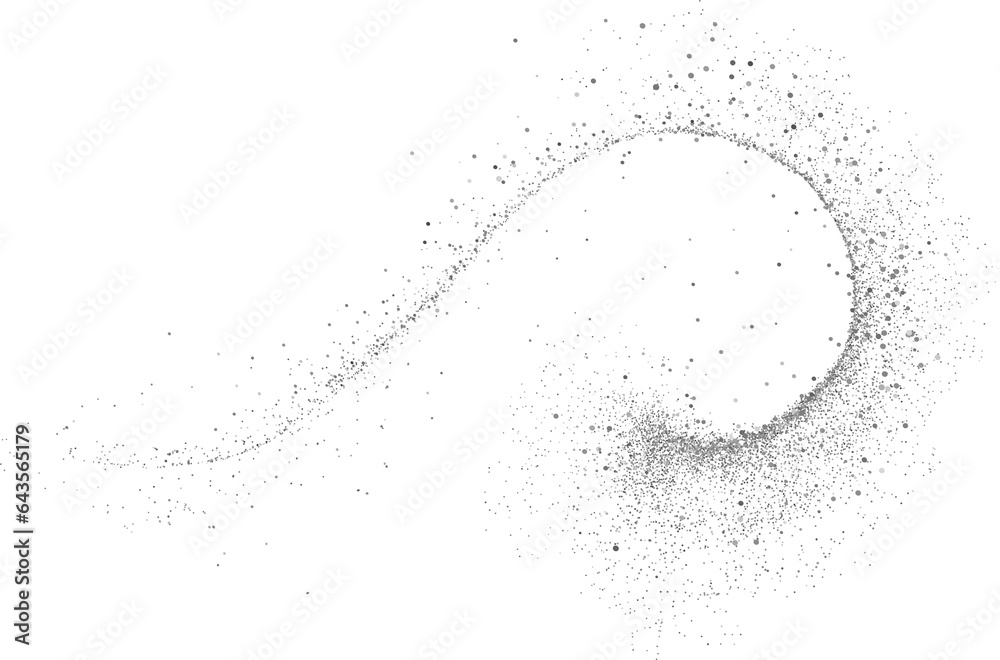 Silver Glitter shiny swirl Stock Illustration | Adobe Stock