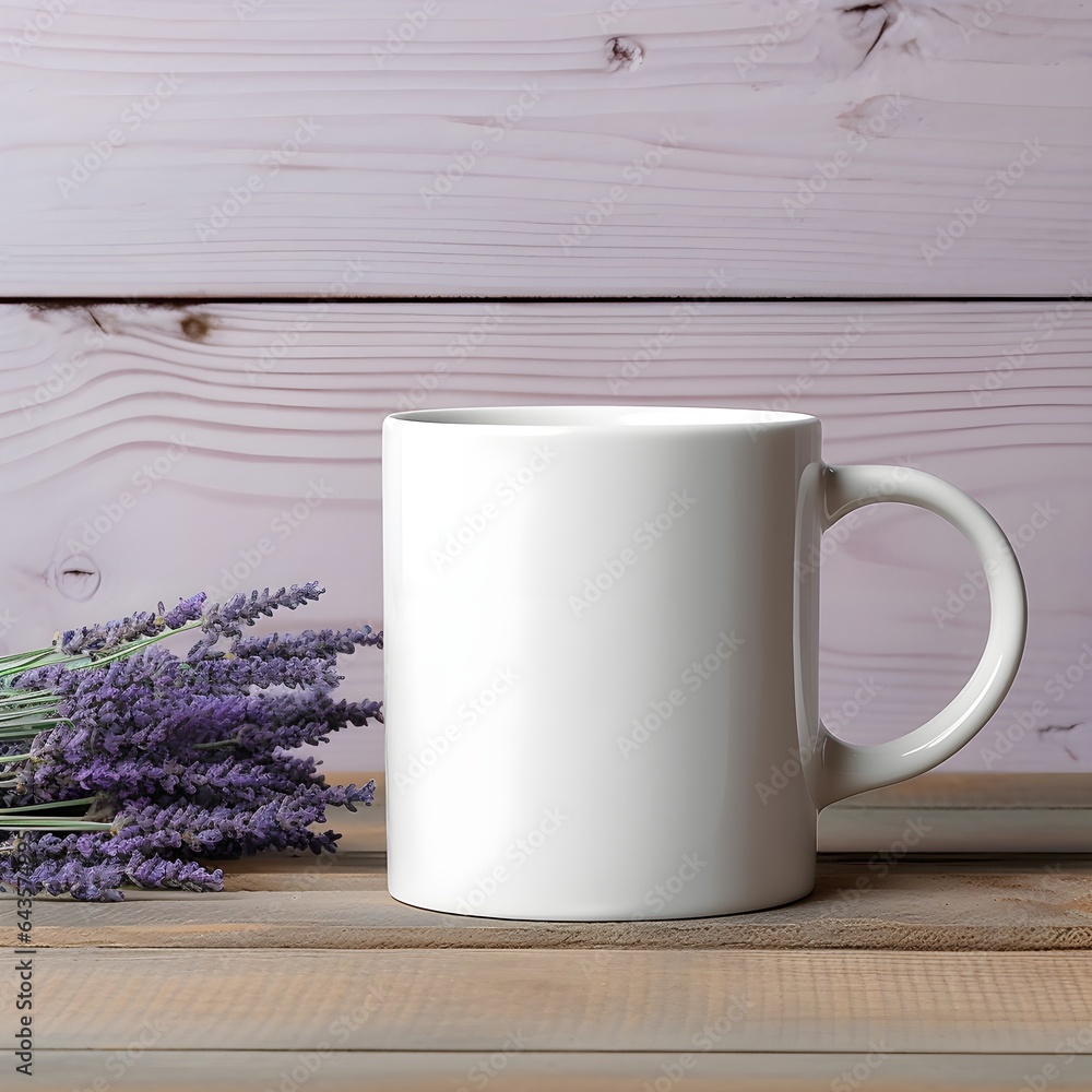 White plain blank mug cup 11oz mockup product photography background ...