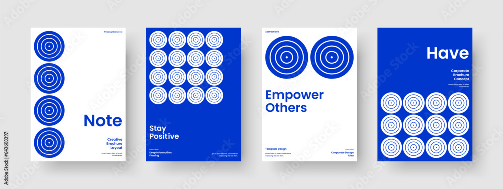 Modern Poster Layout. Isolated Business Presentation Design. Abstract ...