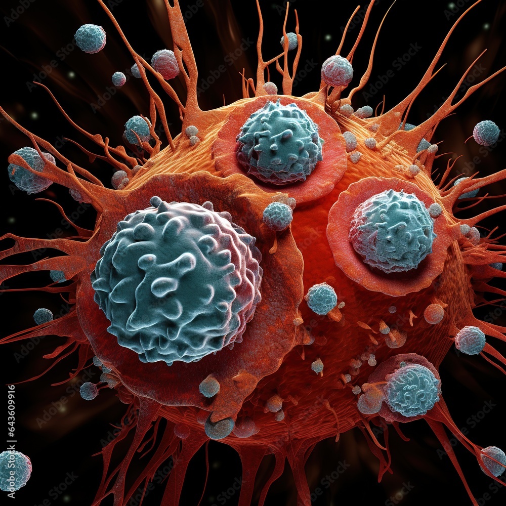 Cancer cell, carcinoma, disease, dangerous illness, recovery from ...