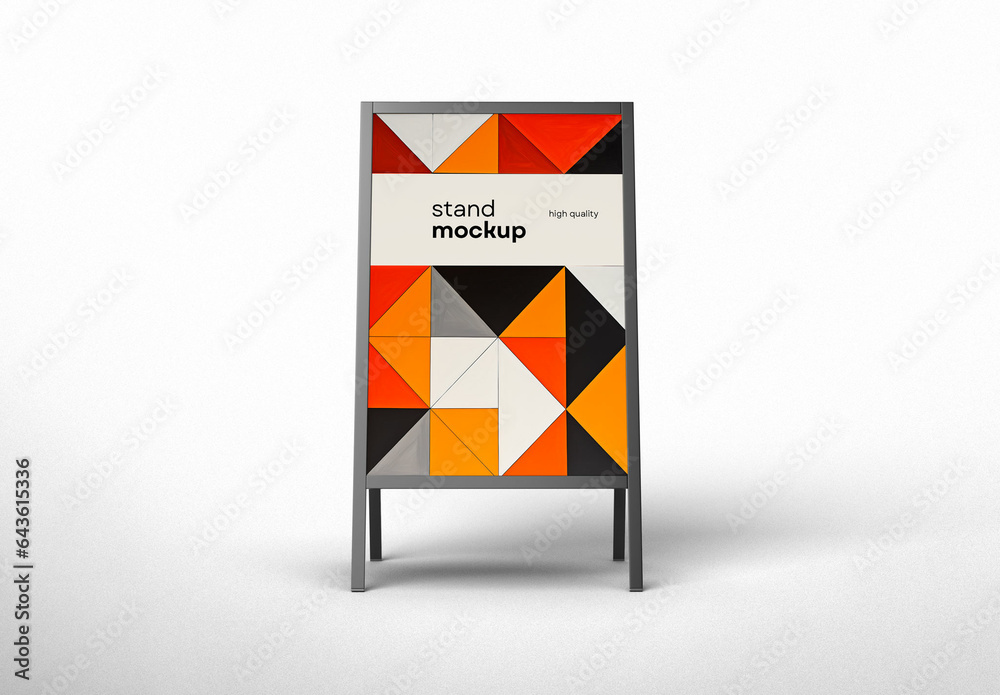 Street Stand Board Mockup Stock Template | Adobe Stock