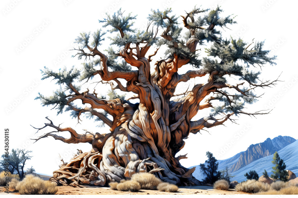 Ancient bristlecone pine tree in the White Mountains of California, USA ...