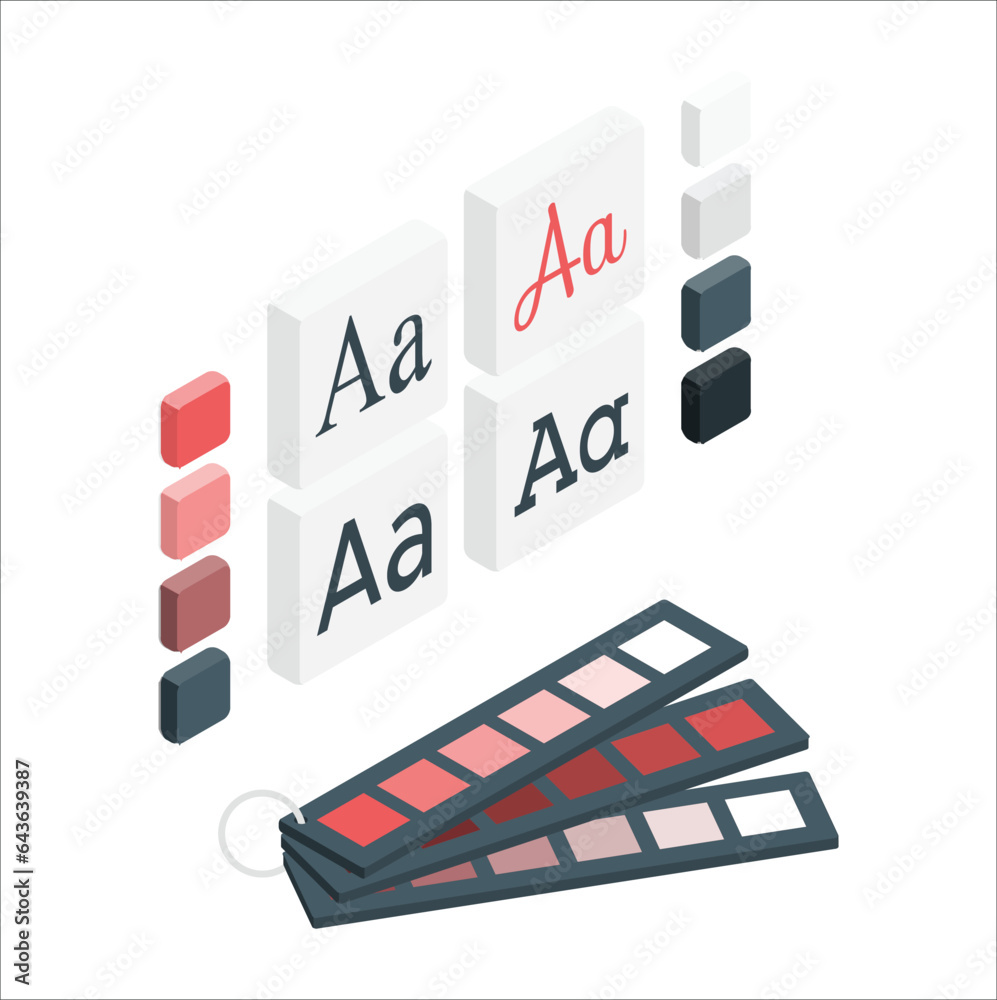 Pantone color palette. CMYK standard offset vector color bar CMYK and ...