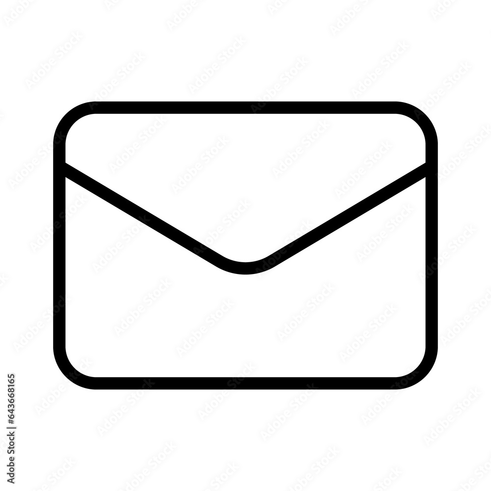 Trendy Email Icon, Message Icon, Mail Icon, Inbox Sign, Messaging ...