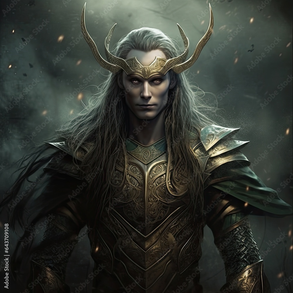 Loki, Norse Mythology God. The Fascinating World of Scandinavian Viking ...