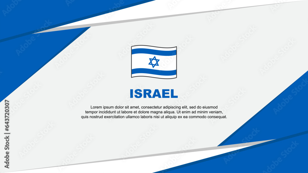 Israel Flag Abstract Background Design Template. Israel Independence ...