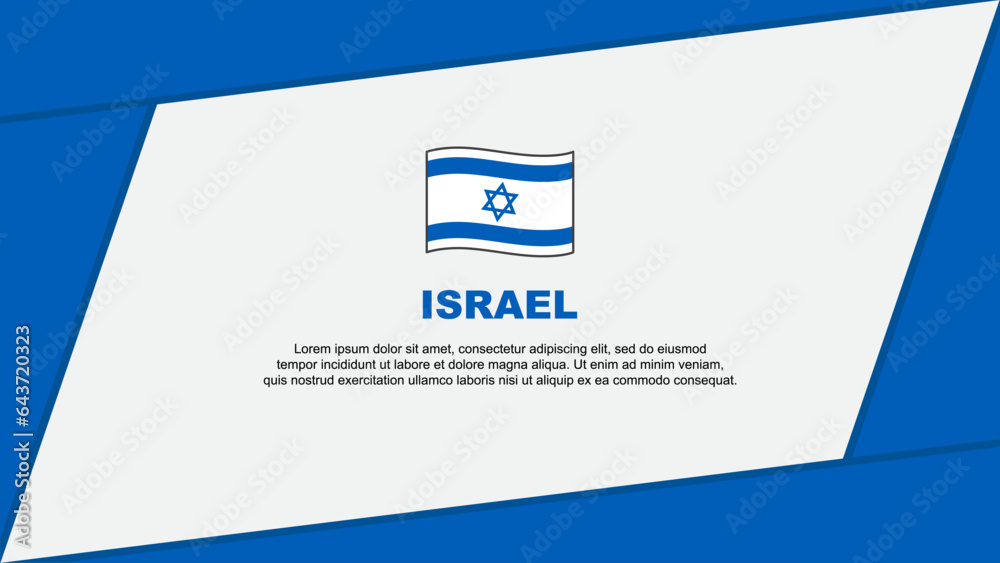 Israel Flag Abstract Background Design Template. Israel Independence ...