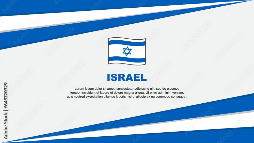 Israel Flag Abstract Background Design Template. Israel Independence ...