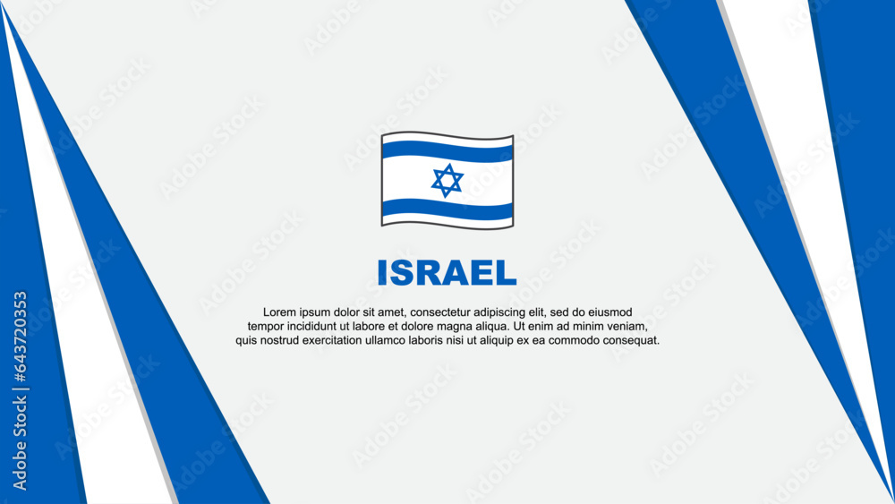 Israel Flag Abstract Background Design Template. Israel Independence ...