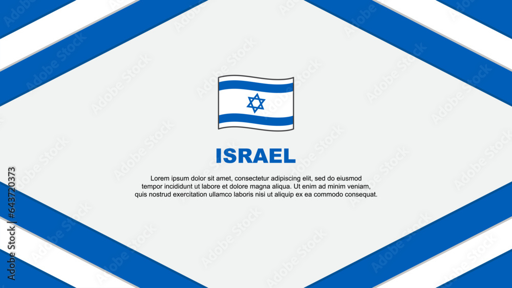 Israel Flag Abstract Background Design Template. Israel Independence ...
