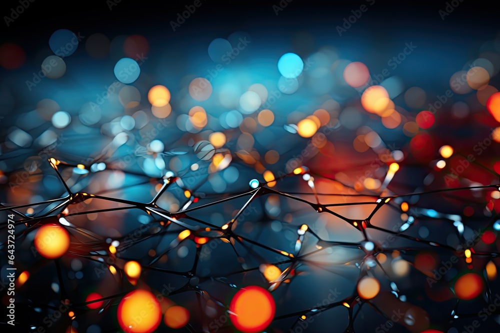 High-Tech Geometric Fusion Abstract Background. An electrifying high ...