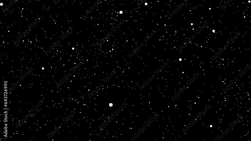 Snowfall overlay, falling snow, snow storm, snowflakes 3d rendered 4k ...