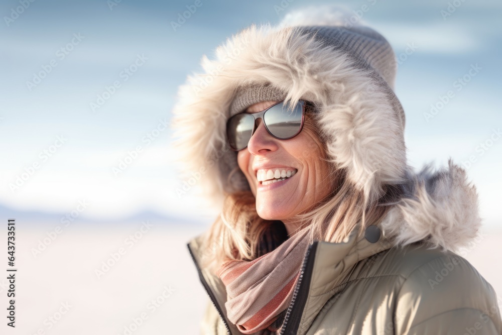 Lifestyle portrait photography of a blissful mature woman wearing a ...