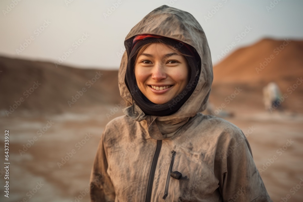 Medium shot portrait photography of a merry girl in her 20s wearing a ...